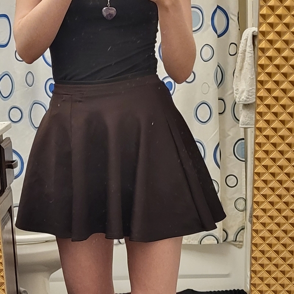 Skirts | Dark Brown Mini Skirt | Poshmark